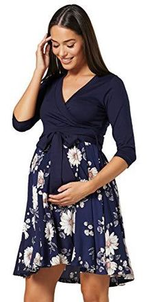 Happy Mama Chelsea Clark. Femme Maternit? Robe de Grossesse Demi Manche Col en v. 657p (Style 5, 40-42, L)