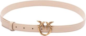 Pinko Pinko, Femme, Accessoires, Beige, Taille: M Ceinture Signature Love Birds