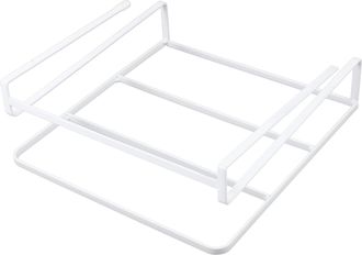 DOITOOL Untertisch Laptop Halterung aus Robustem Draht Hängendes Aufbewahrungsregal für Bücher und Schreibwaren Platzsparend Leichte Befestigung für Büro und 