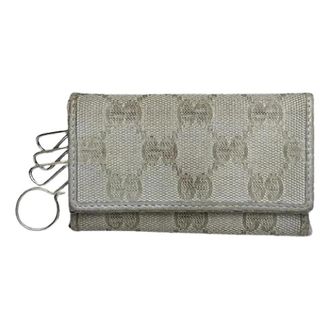 Gucci Porte-cl&eacute;s en cuir Pre-owned - Femme - Pre-owned - Gris - Taille: ONE Size