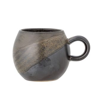Bloomingville Paula Tasse, Steingut, D9 cm, H8 cm - Perfekt f&uuml;r deinen t&auml;glichen Kaffee- oder Teegenuss (Violett/Braun)