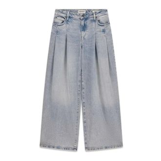 Guess Femme, Jeans, Bleu, Taille: W30 G12 Jambes Extra Larges Pliss&eacute;es