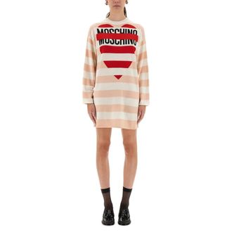 Moschino Strickkleid - - Dresses - Damen - Mehrfarbig - XS