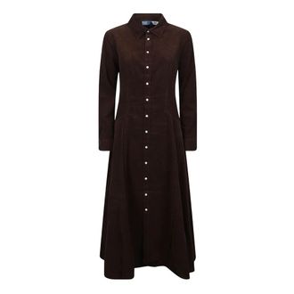Polo Ralph Lauren Polo-Kragen-Midi-Kleid - - Dresses - Damen - Braun - XS