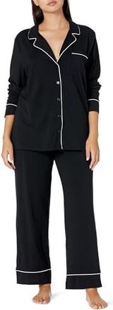Amazon Essentials Ensemble pyjama en coton modal &agrave; manches longues et bas pleine longueur pour femme - Noir - Taille 6XL Plus