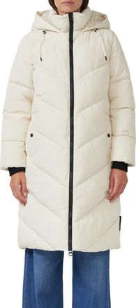 s.Oliver Steppmantel mit Teddypl&uuml;sch-Kapuze