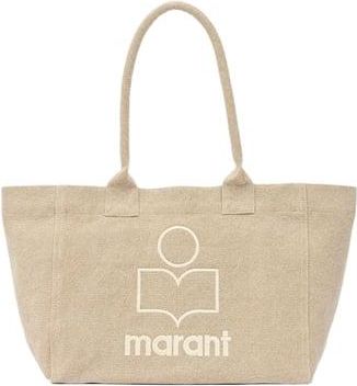 Isabel Marant Sac cabas Yenky Zipped &agrave; logo en coton d&eacute;lav&eacute;