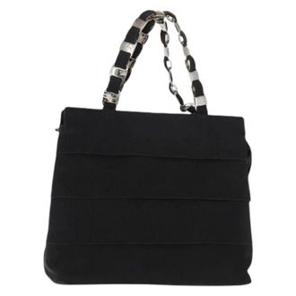 Ferragamo Pre-owned Canvas Handbag - - Pre-owned - Damen - Schwarzk - ONE SIZE