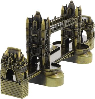 Cabilock Metallmodell London Tower Bridge Souvenir Europ&auml;isches Kunsthandwerk Tischdekoration Flexibel F&uuml;r Zuhause B&uuml;ro Fotografie Geschenk Sammler