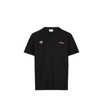 Les Deux T-shirt droit brod&eacute; en coton