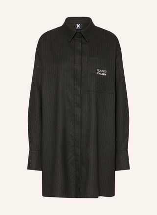 Karo Kauer Karo Kauer Oversized-Hemdbluse Mit Schmucksteinen schwarz