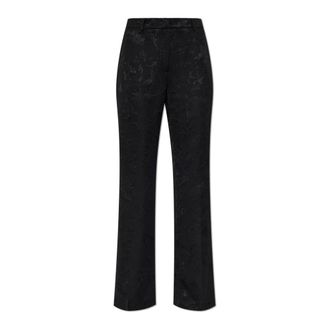 Etro Jacquard ausgestellte Hose - - Trousers - Damen - Schwarzk - M