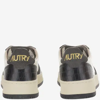 Autry Womens Sneakers Medalist Low Leather Multicolour Leather-Rubber Trainers Leather/rubber
