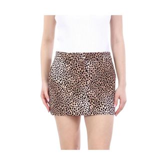 Michael Kors Minirock mit Cheetah-Print aus Stretch-Krepp - - Skirts - Damen - Mehrfarbig - S