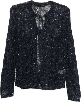 Fabiana Filippi Femme, Pulls, Bleu, Taille: 42 FR Cardigan