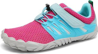Saguaro Barfuss Schuhe Damen - Barfu&szlig;schuhe Damen - Outdoor Barfussschuhe Leichte rutschfeste Zehenschuhe Barfu&szlig; Fitnessschuhe Traillaufschuhe Rosarot,Gr.41