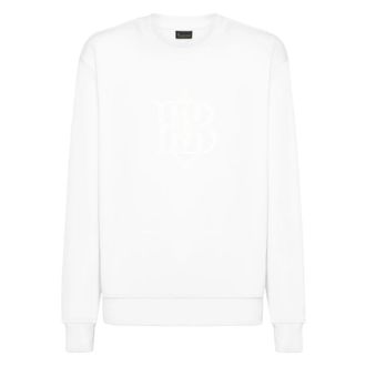 Billionaire Boys Club Homme, Sweatshirts et sweats &agrave; capuche, Blanc, Taille: 2XL SweaT-shirt Ras du Cou LS