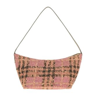 Burberry Femme, Sacs, Multicolore, Taille: ONE Size Sac bandouli&egrave;re Margate mini brod&eacute; en raphia