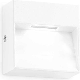 Ideal Lux Dedra Applique Murale Extérieure led Intégrée Carrée Blanc 160Lm 3000K IP65 - Ideal Lux