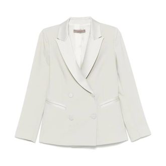 D.exterior Femme, Vestes, Vert, Taille: 40 FR Blazer Crois&eacute;