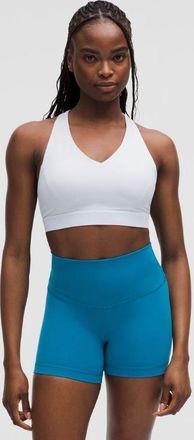 lululemon Envital BH Mittlerer Halt D/DD-Cups f&uuml;r Frauen - Gr&ouml;&szlig;e 14 in Starch Blue