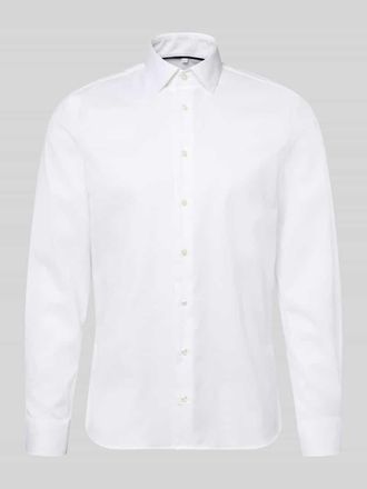 Jake*s Slim Fit Businesshemd aus Baumwoll-Mix