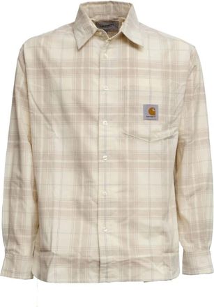 Carhartt Work in Progress Homme, Chemises, Beige, Taille: XS Wilber Shirt