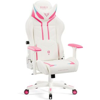 Diablo Gaming Stuhl Diablo X-Ray 2.0 Normal: Wei&szlig;-Rosa