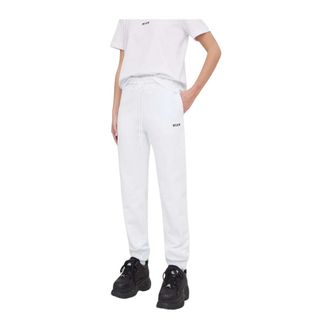 Msgm Track Pants mit Mikro-Logo - - Trousers - Damen - Wei&szlig; - L