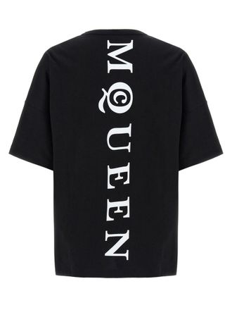 Alexander McQueen Mens Bicolor Cotton T-Shirt