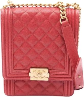 Chanel Sac bandouli&egrave;re Matelass&eacute; Pre-owned - Femme - Pre-owned - Rouge - Taille: ONE Size