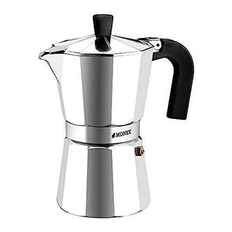 Monix Vitro Express | Cafeti&egrave;re de 12 Tasses, Fabriqu&eacute;e en Aluminium, Compatible Toutes Sources de Chaleur Sauf Induction