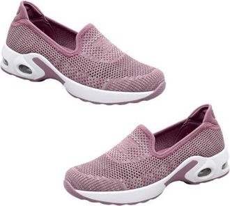 Frcolor Chaussures de Sport Femme Légères Respirantes Sneakers Fitness Confortables pour Marche et Course Design Chic pour Entraînement Quotidien