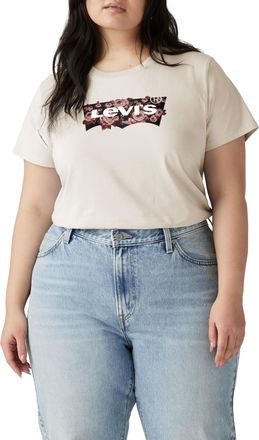Levi's Pl Perfect Tee Rose Fill Plus Egret GRAP