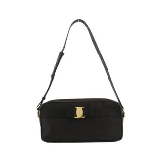 Ferragamo Pre-owned Nylon Schultertasche - - Pre-owned - Damen - Schwarzk - ONE SIZE
