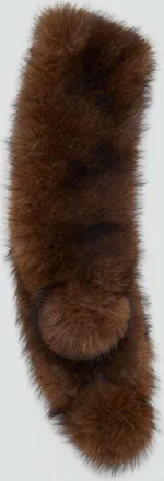 Mango &Eacute;charpe longue effet fourrure marron - Femme - Taille unique - MANGO