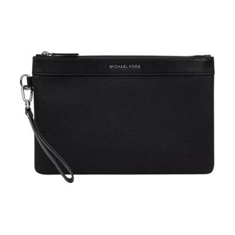Michael Kors Pochette de voyage en cuir grain&eacute; - Homme - Sacs - Noir - Taille: ONE Size