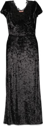 Ermanno Scervino Maxikleid aus Samt - Schwarz