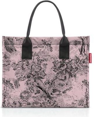 Reisenthel daily shopper jacquard rose - Sac à main moderne et rectiligne pour toutes les occasions - Sac à main pratique, assez grand pour vos achats et vos obj