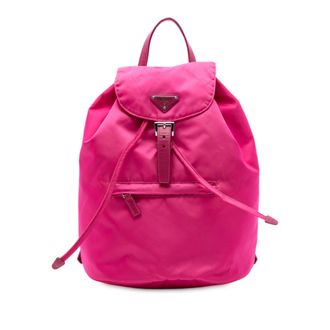 Prada Pink Tessuto Drawstring Backpack
