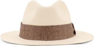 Kiton Homme, Accessoires, Brun, Taille: 60 CM Chapeau &agrave; larges bords