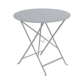 Fermob Table ronde Bistro - Argent - Acier laqué - Designer Studio Fermob