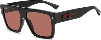 Dsquared2 unisex, Accessoires, Noir, Taille: 58 MM Icon 0030/S