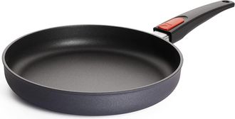 Woll Diamond Lite Flachpfanne - Induktiv -, Ø 26 cm, 5 cm hoch, mit abnehmbarem Stiel - Geeignet für alle Herdarten, Aluminiumguss, Antihaft-Versiegelung, 