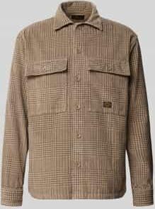 Premium by Jack & Jones Regular Fit Hemdjacke im Allover-Look Modell OLIVER