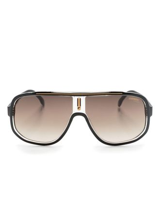 Carrera lunettes de soleil &agrave; monture pilote - Noir