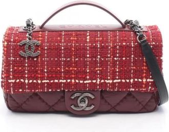 Chanel Sac &agrave; main vintage doccasion - Femme - Pre-owned - Rouge - Taille: ONE Size