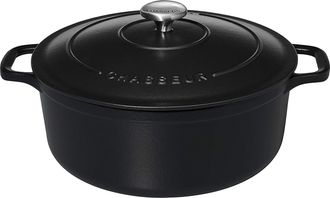 Invicta Chasseur - Gusseisen Br&auml;ter rund 24 cm - 4,0 L - Schwarz 4724