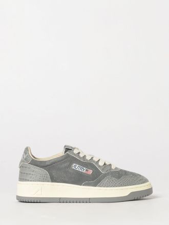 Autry Medalist Low Super Vintage Sneakers aus Leder und Veloursleder mit Used-Effekt