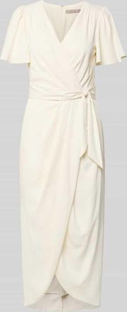 Christian Berg Cocktail Cocktailkleid in Wickel-Optik mit Schmetterlings&auml;rmeln